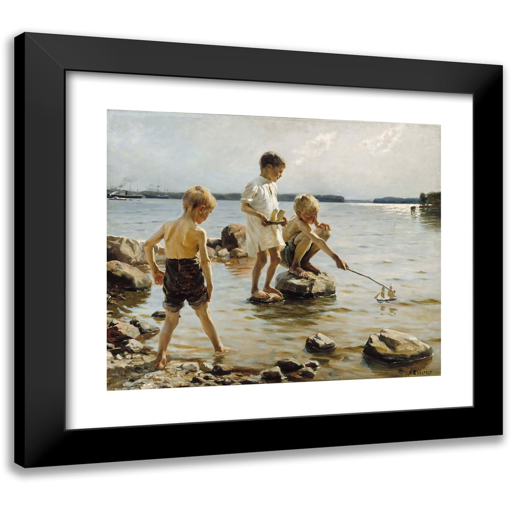Albert Edelfelt 17x15 Black Modern Framed Museum Art Print Titled ...
