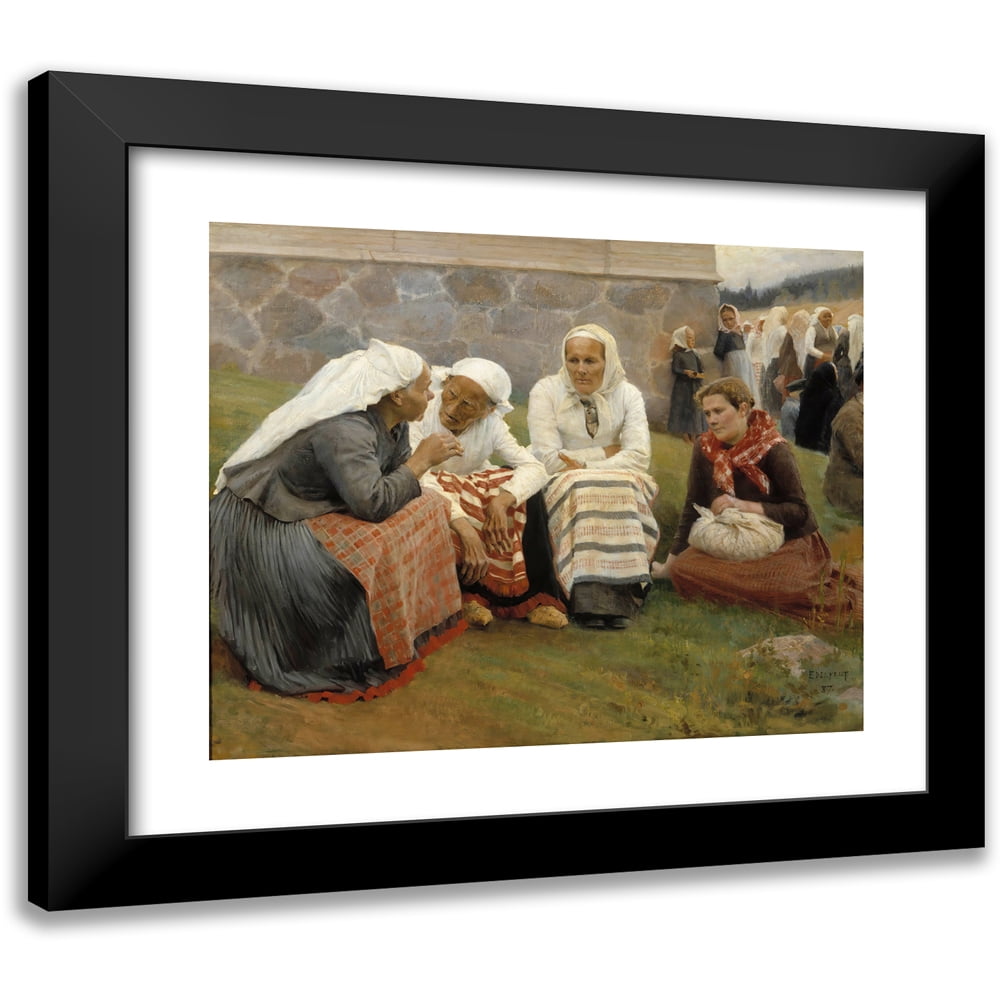 Albert Edelfelt 17x15 Black Modern Framed Museum Art Print Titled ...