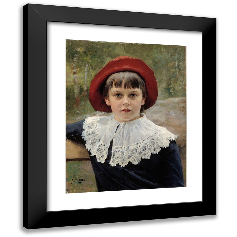 Albert Edelfelt 19x24 Black Modern Framed Museum Art Print Titled ...