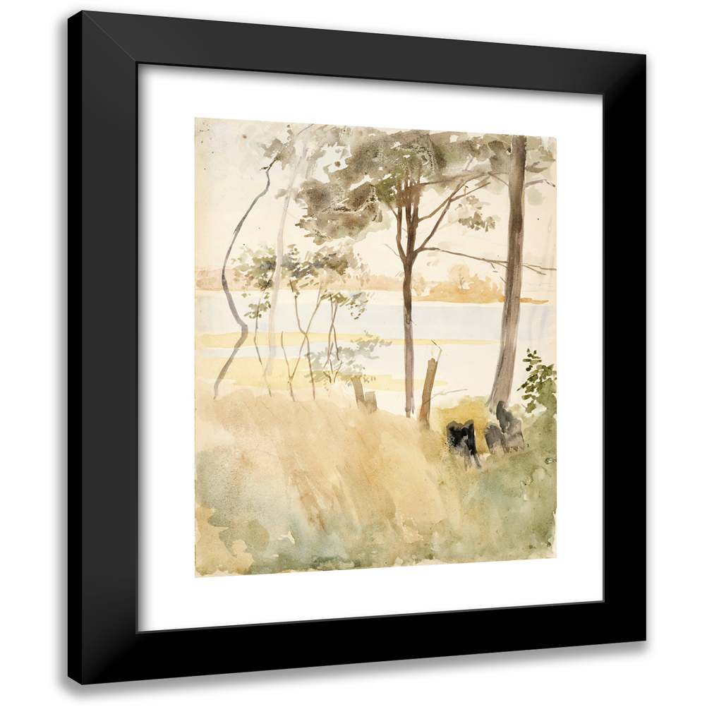 Albert Edelfelt 19x24 Black Modern Framed Museum Art Print Titled ...
