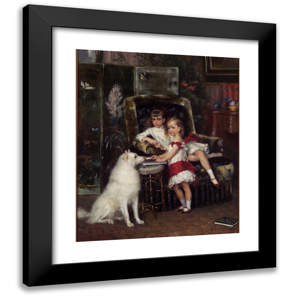 Albert Edelfelt 20x23 Black Modern Framed Museum Art Print Titled ...