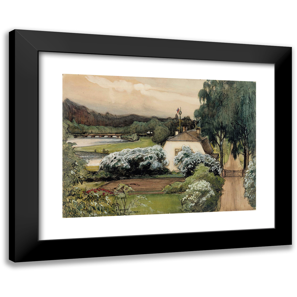Albert Edelfelt 24x19 Black Modern Framed Museum Art Print Titled - The ...