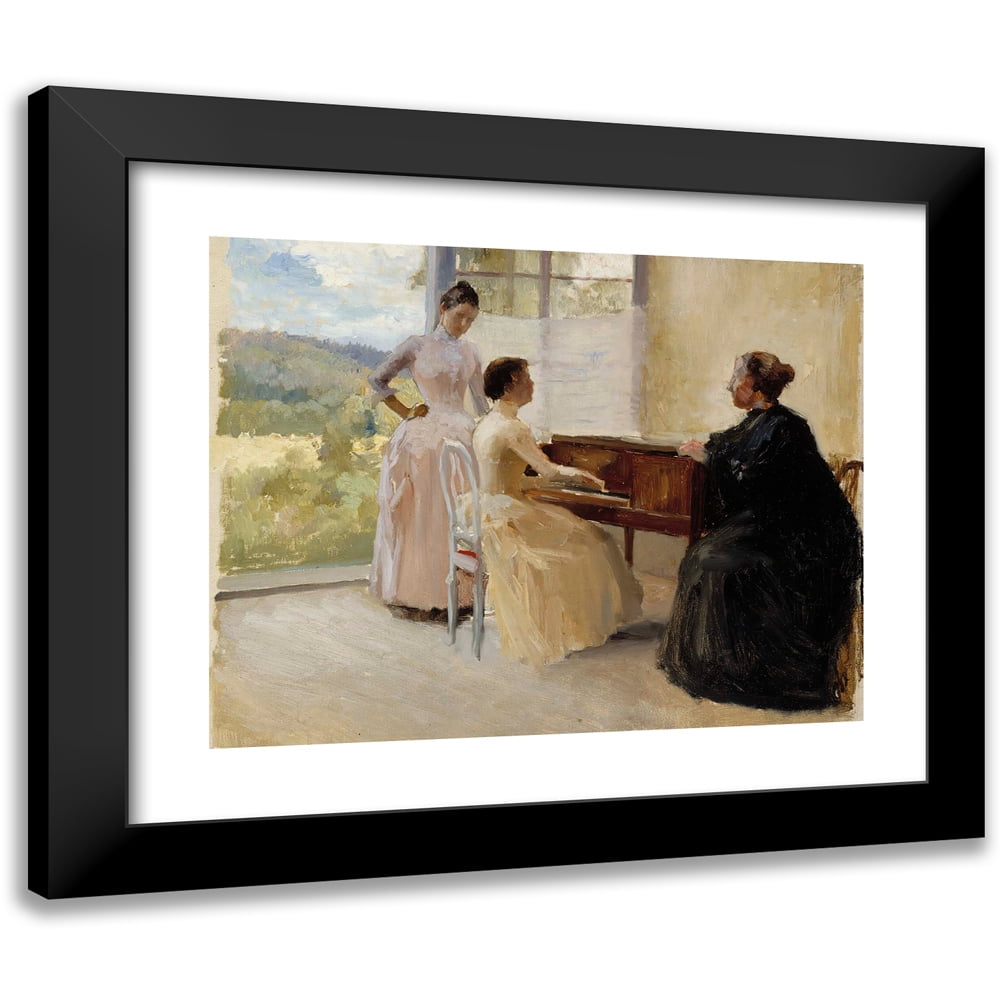 Albert Edelfelt 24x20 Black Modern Framed Museum Art Print Titled - In ...
