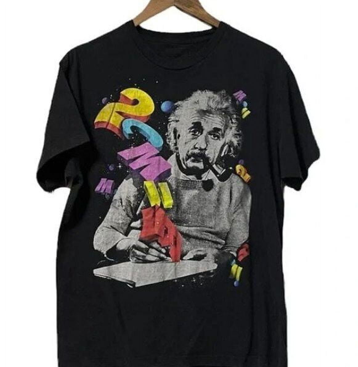 Albert Einstein E=MC^2 backwards short sleeve crewneck graphic T-shirt ...
