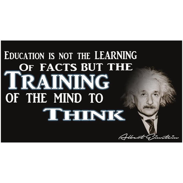 Albert Einstein Education Poster | 12-Inches By 18-Inches ...