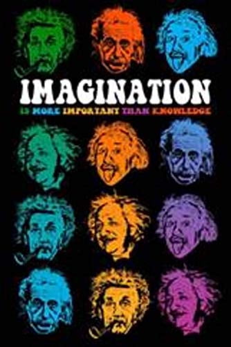 Albert Einstein - Faces of Imagination Laminated Poster 24x36 inches ...