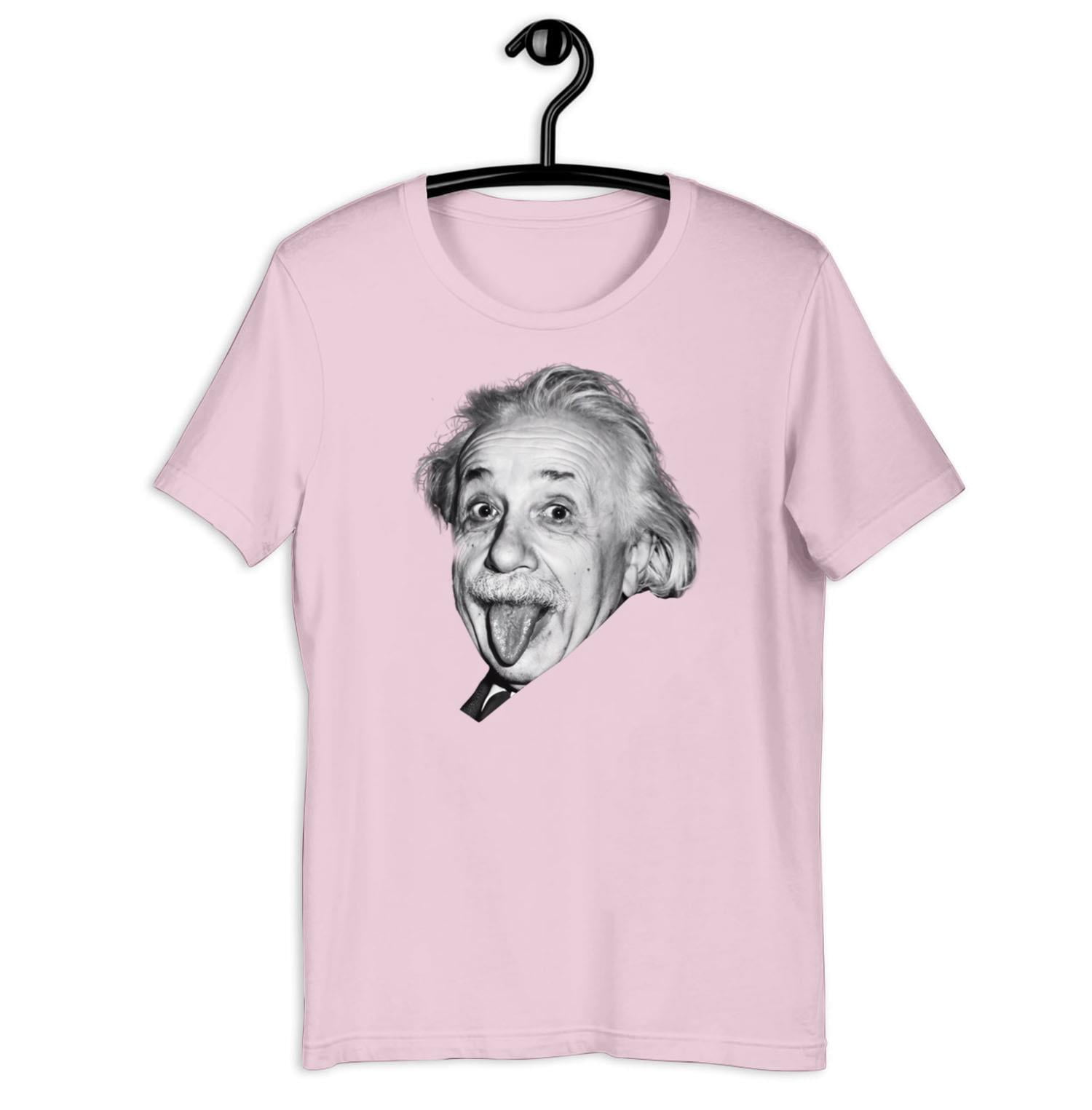 Albert Einstein Genius Tongue Funny Classic T-Shirt-TH29296 - Walmart.com