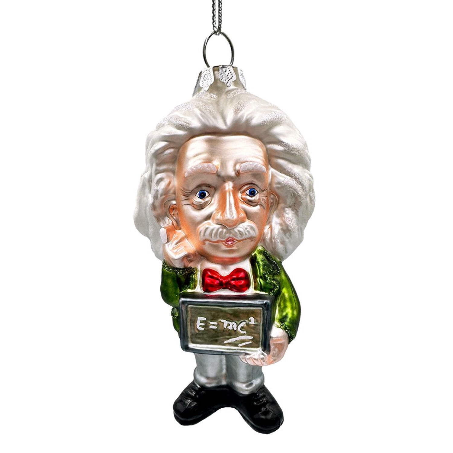 Albert Einstein Handcrafted Glass Ornament, Science and Physics Themed ...
