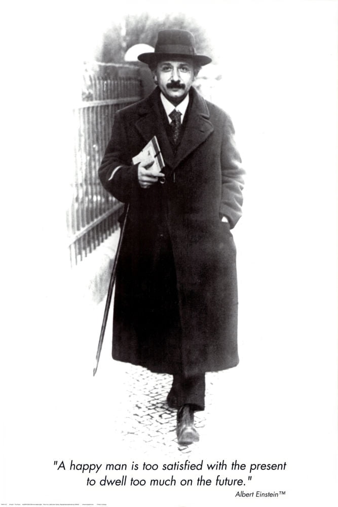 Albert Einstein Happy Man Poster #01 11x17in Multi Color Rectangle Bad ...