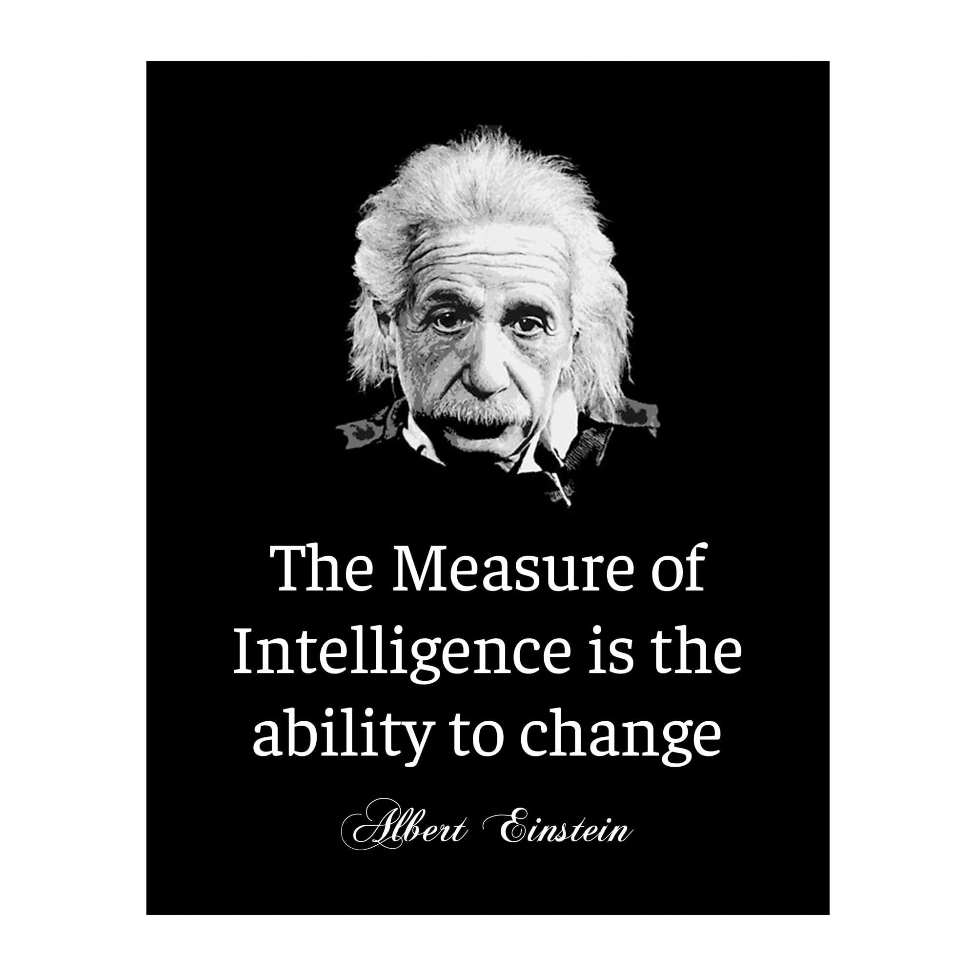 Albert Einstein Motivational Quotes Wall Art Print - Philosophical ...