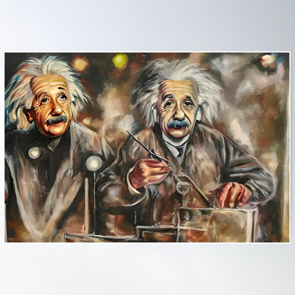 Albert Einstein Poster Wall Art, Modern Wall Decor For Living Room ...