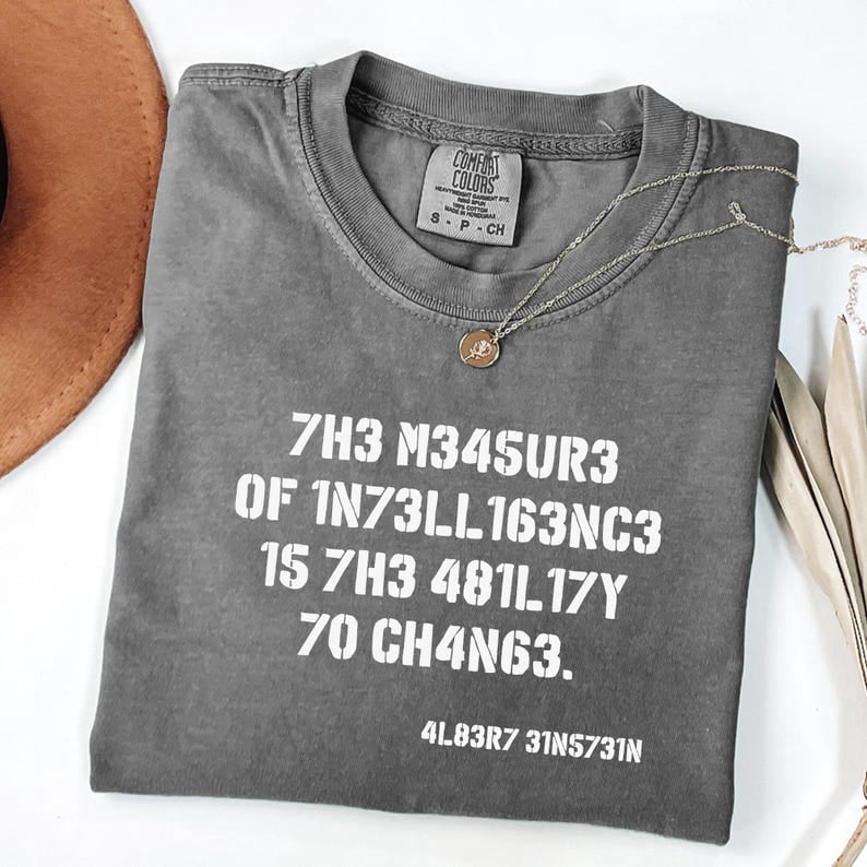 Albert Einstein Quote Graphic Intelligence Inspired Science Wisdom ...