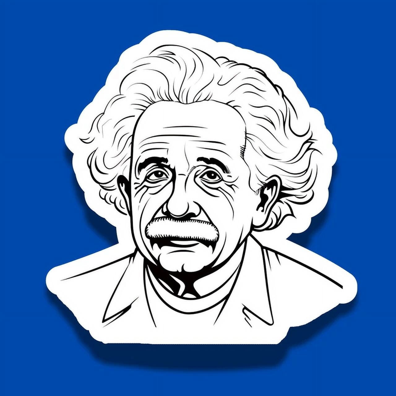 Albert Einstein Sticker Phone Decal Water Bottle Stickers Car Decals ...