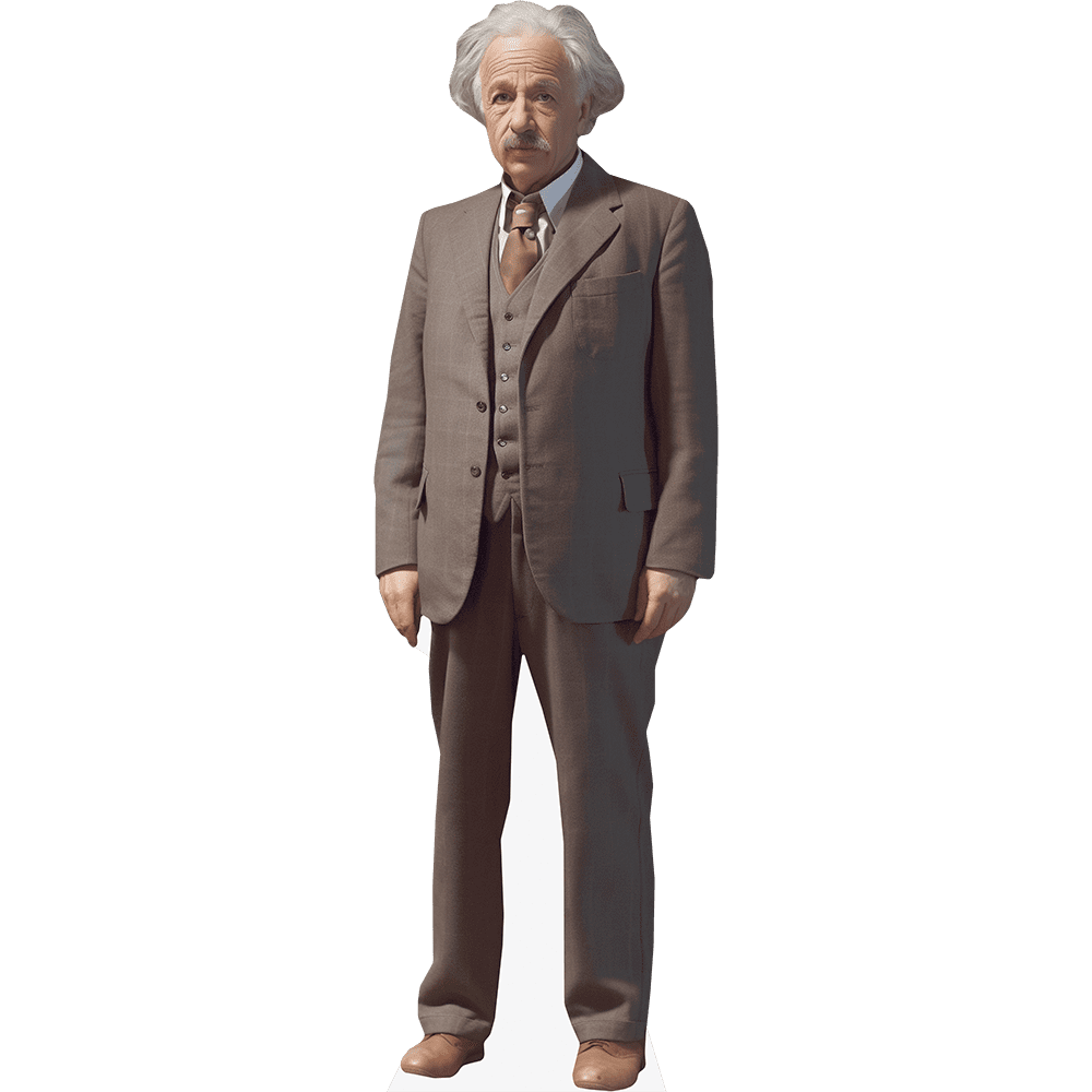 Albert Einstein (Suit) Mini Cardboard Cutout Standee - Walmart.com
