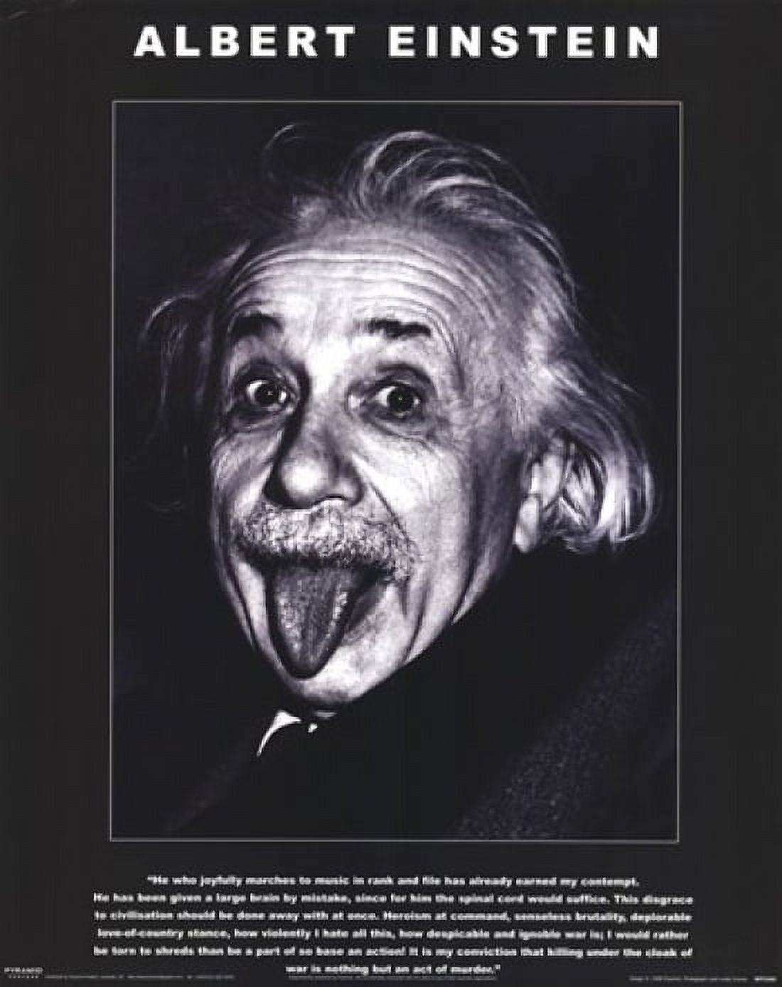 Albert Einstein - Tongue Quote Laminated Poster (16 x 20) - Walmart.com