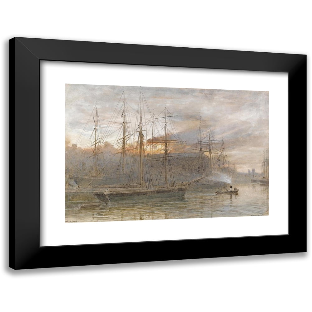 Albert Goodwin 24x18 Black Modern Framed Museum Art Print Titled ...