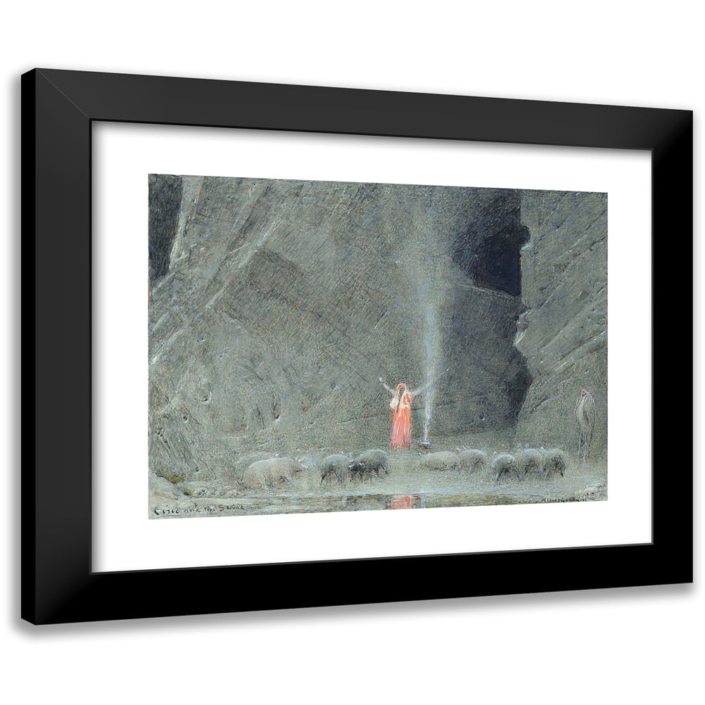 Albert Goodwin 24x19 Black Modern Framed Museum Art Print Titled ...