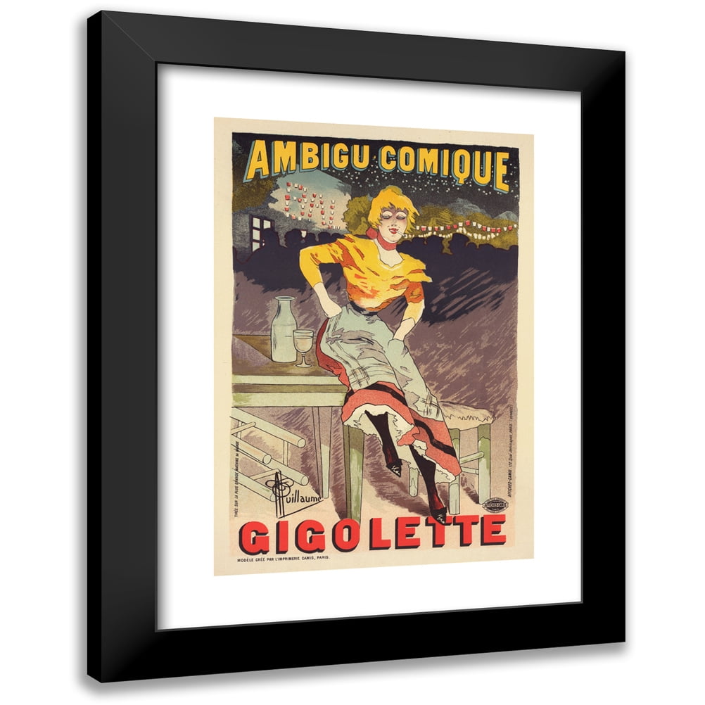 Albert Guillaume 14x18 Black Modern Framed Museum Art Print Titled ...