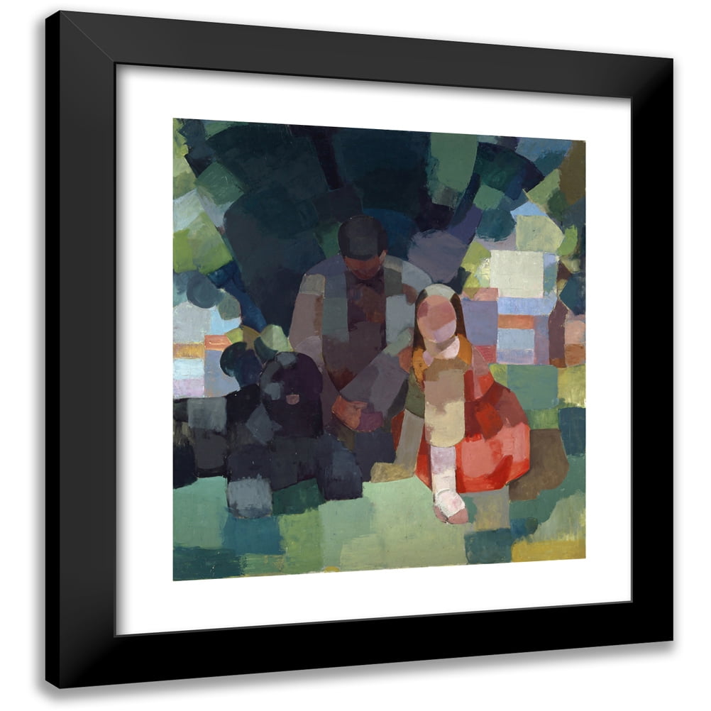 Albert Müller 12x14 Black Modern Framed Museum Art Print Titled - Rest ...