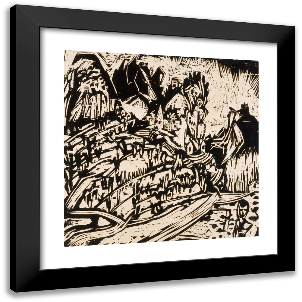 Albert Müller 15x15 Black Modern Framed Museum Art Print Titled ...