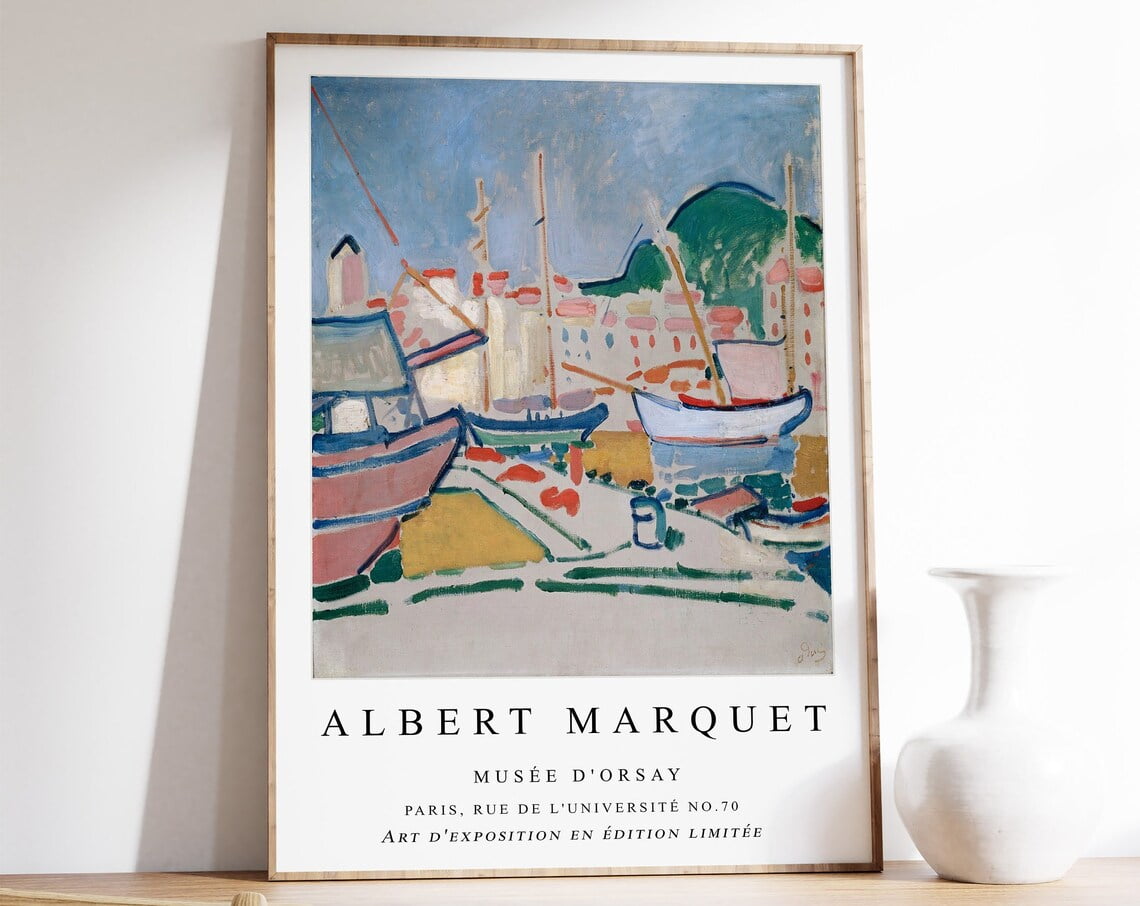 Albert Marquet Exhibition Poster, Port, French Expressionist Print ...