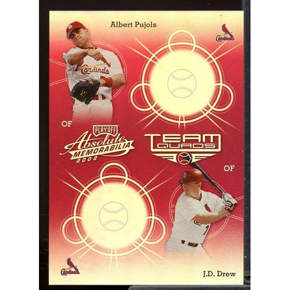 Albert Pujols/Drew/Edmonds/Martinez 2002 Absolute Memorabilia Team ...