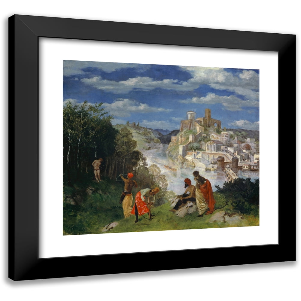 Albert Welti 22x20 Black Modern Framed Museum Art Print Titled ...