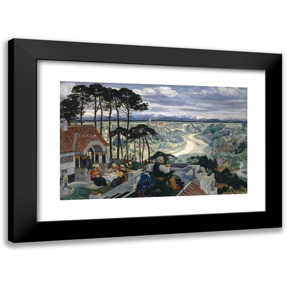 Albert Welti 24x17 Black Modern Framed Museum Art Print Titled - German ...