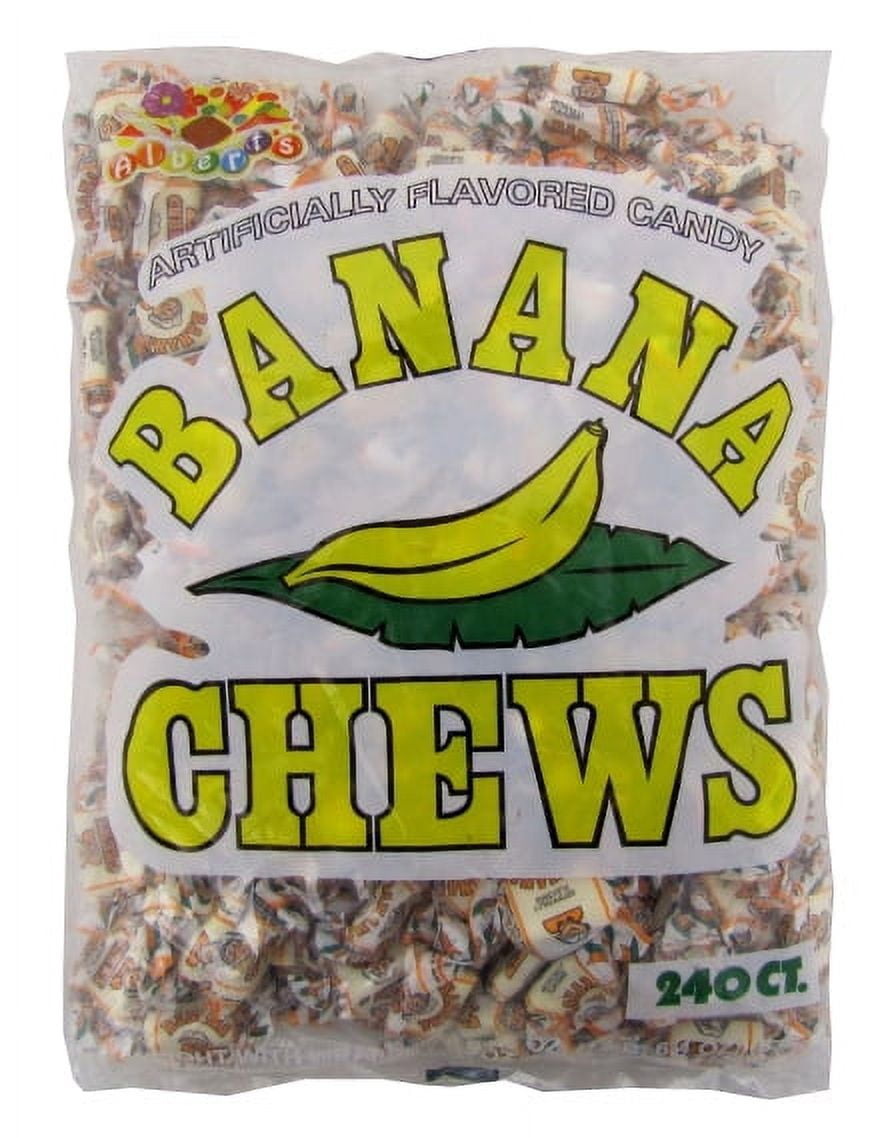 Albert's Banana Chews Candy - 240 Piece Bag - Walmart.com