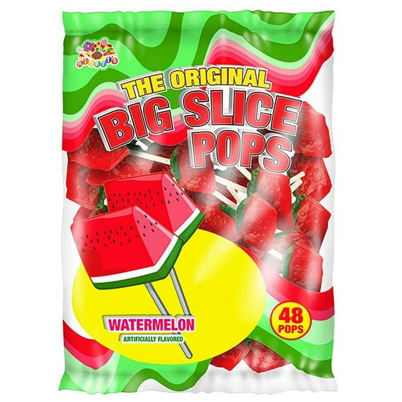 Big Slice Pops Albert's Watermelon Pops 48 Count on a Stick ...