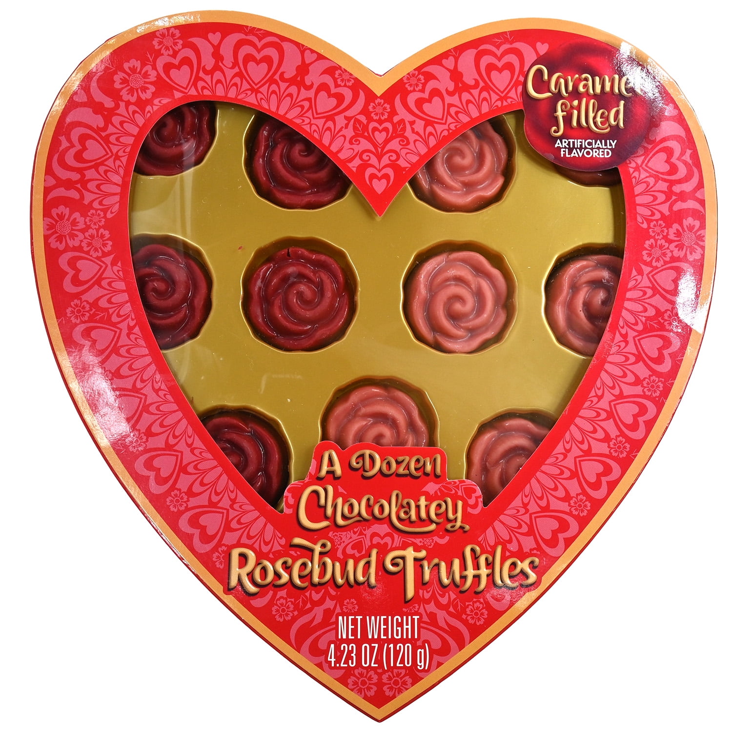 Albert's Chocolaty Rosebud Truffles, Valentine's Day, In a Heart Box ...