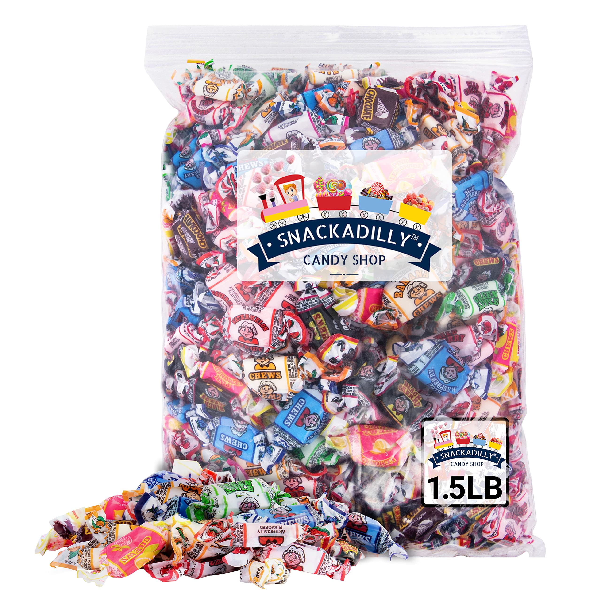 Albert's Fruit Chews 1.5 Pounds - 15 Flavor Assortment - All 15 Flavors ...