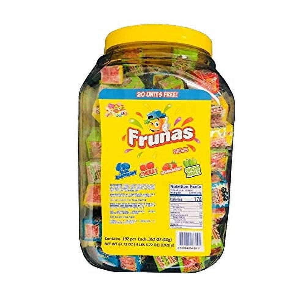 Albert's Frunas Fruit Chews Candy, 192 Count Jar - Walmart.com