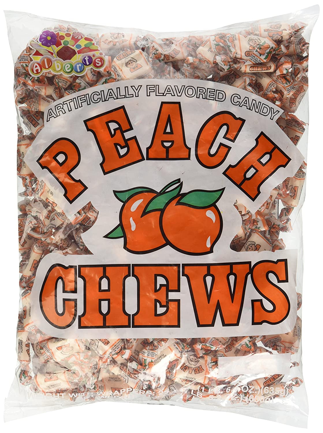 Albert's Peach Chews,0.01 ounce, 240 Count Bag - Walmart.com