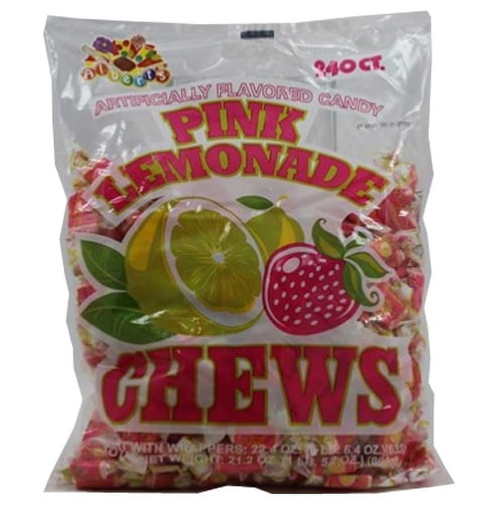 Albert's Pink Lemonade Chews Candy - 240 Piece Bag.. - Walmart.com