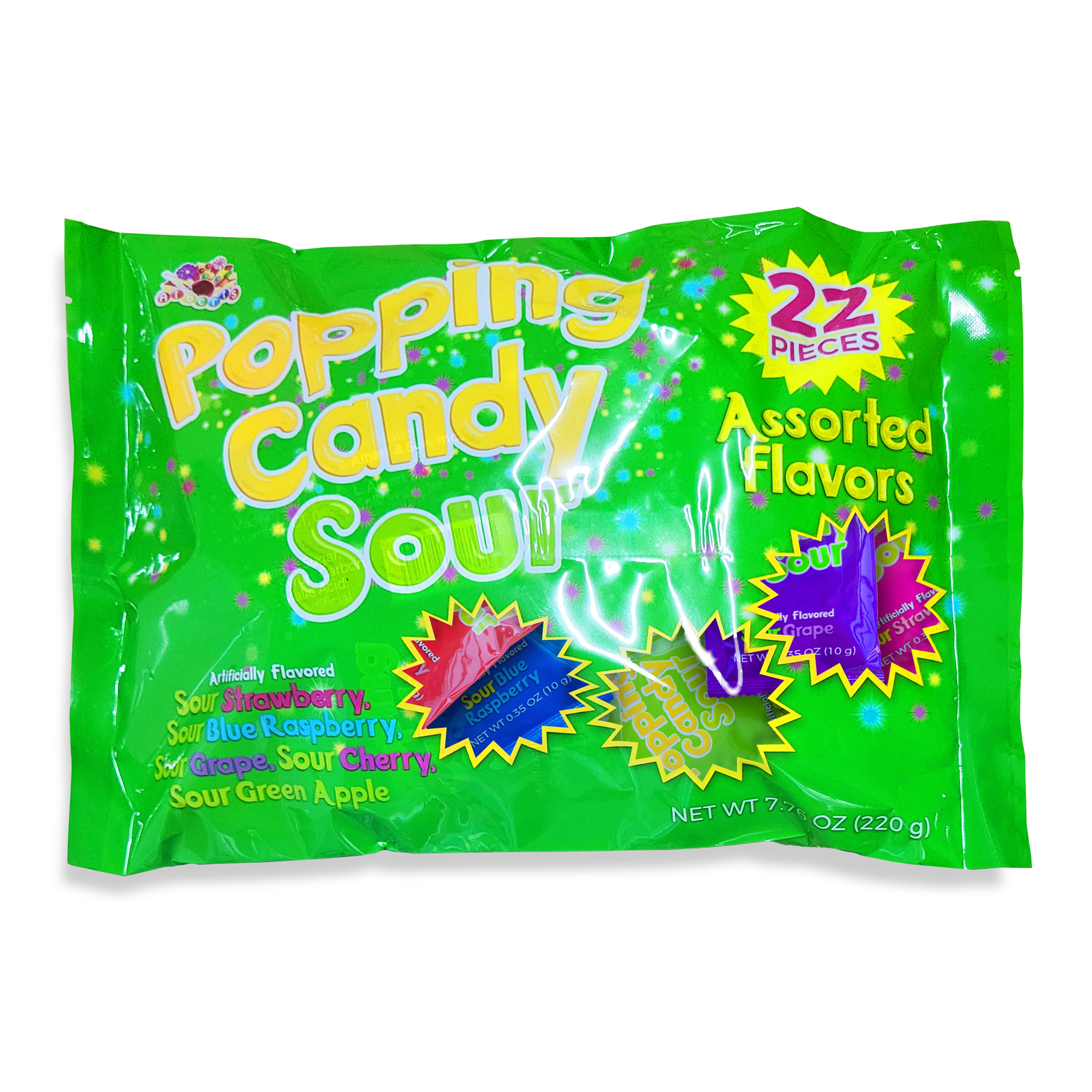 Albert's Popping Candy Sour Assorted Flavor 22 Count Bag - Walmart.com