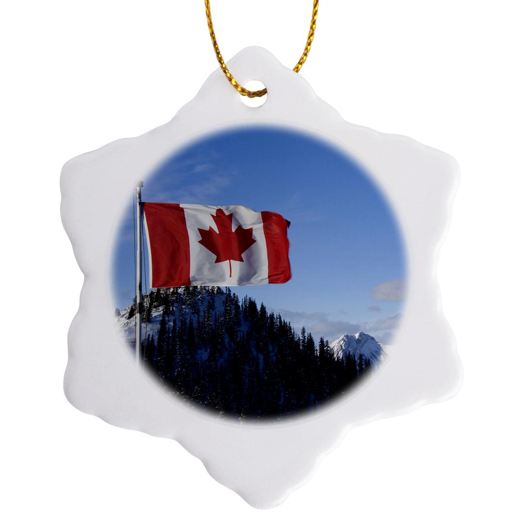 3drose, Alberta, Banff, Canadian Flag, Sulphur Mountain-cn01 Cmi0224 ...