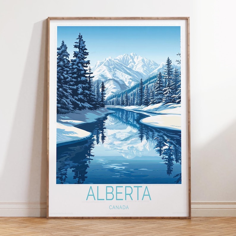 Alberta Canada Print – Wall Art, Alberta Poster, Housewarming Gift ...