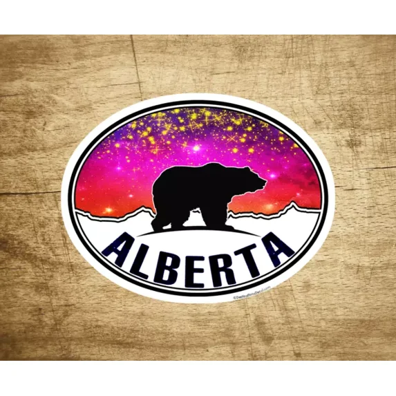 Alberta Northern Lights Travel Decal / / Sticker Canada Banff Phone ...