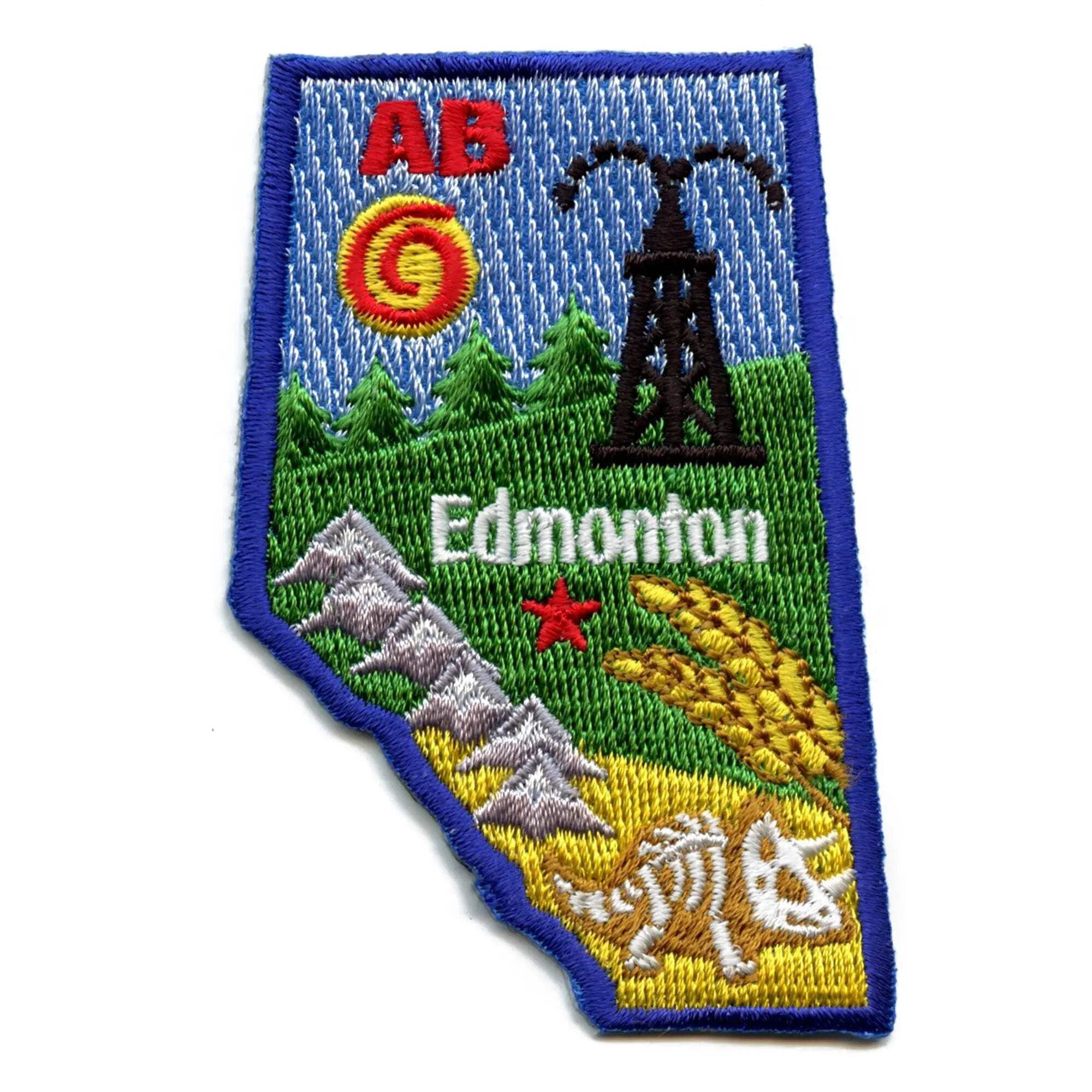 Alberta Patch Canada Province Embroidered Iron On - Walmart.com