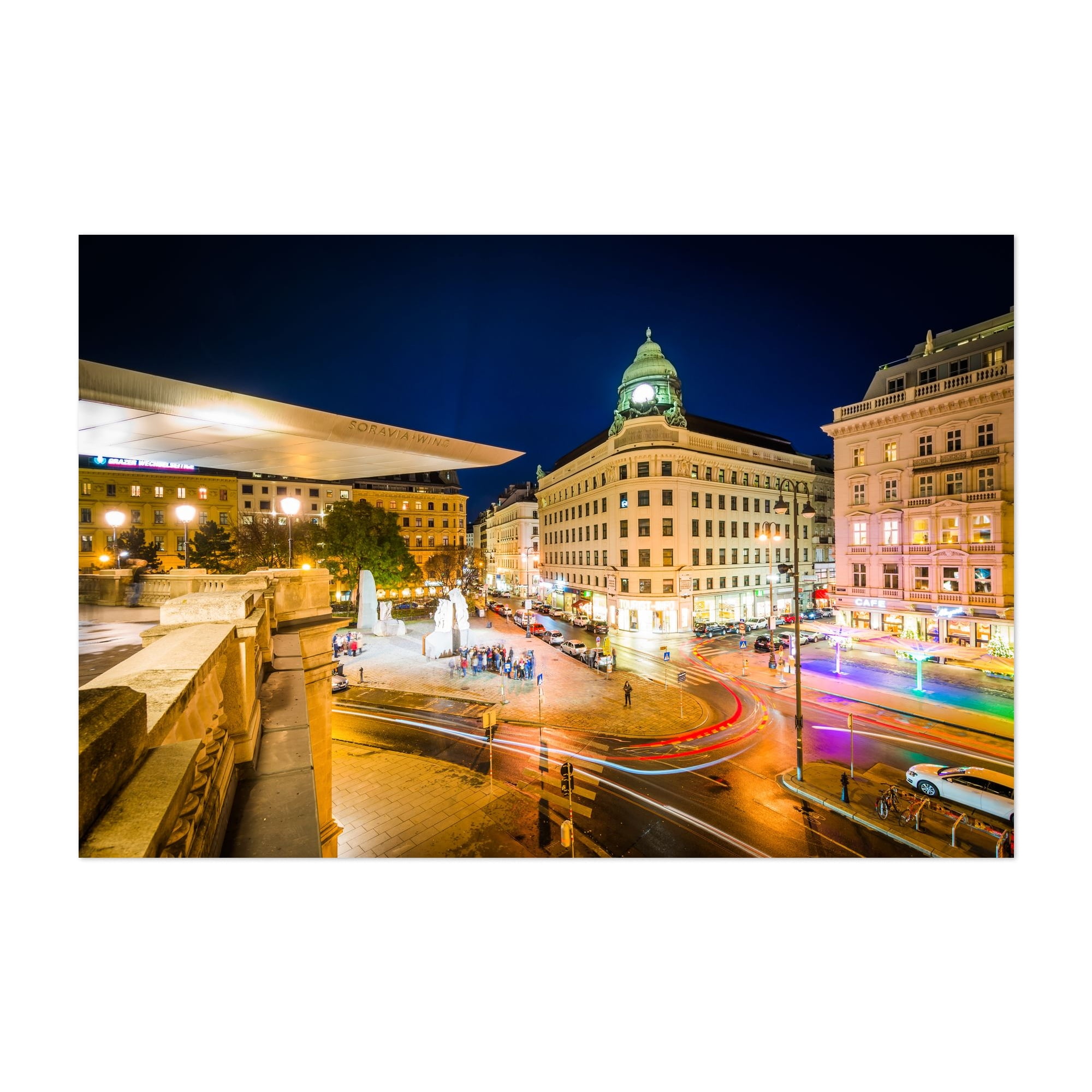 Albertinaplatz at Night - Vienna Austria Photography Cityscape ...