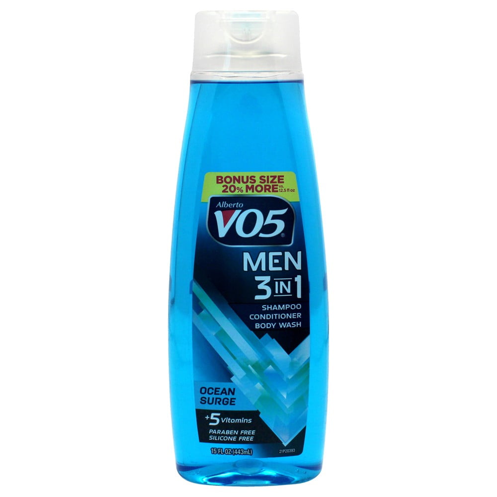Alberto VO5 3-in-1 Ocean Surge Shampoo Conditioner and Body Wash , 15 ...
