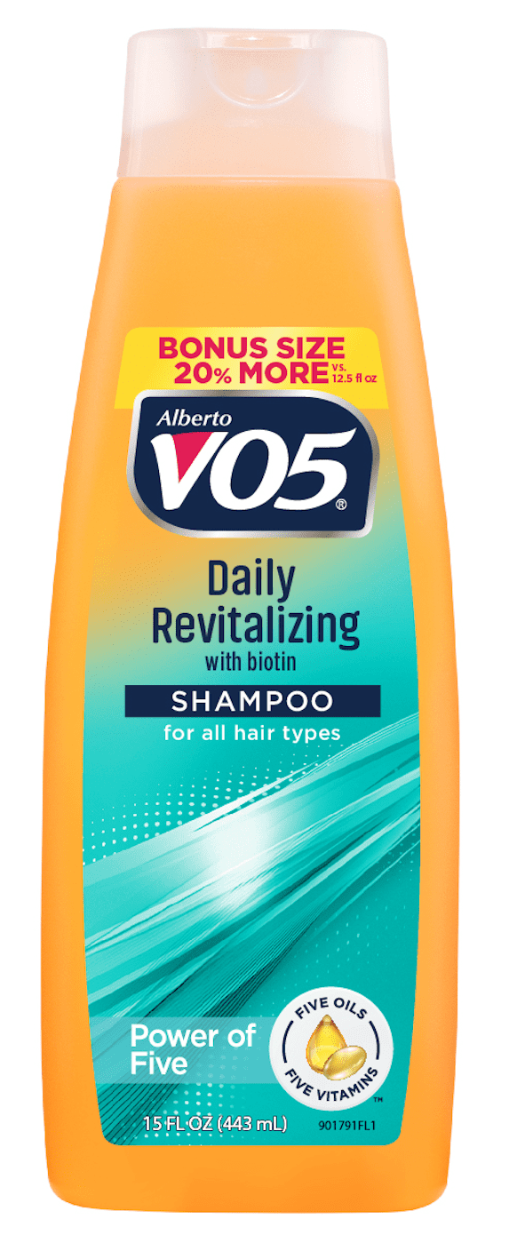 Alberto VO5 Daily Revitalizing Hair Shampoo with Biotin, for All Hair ...