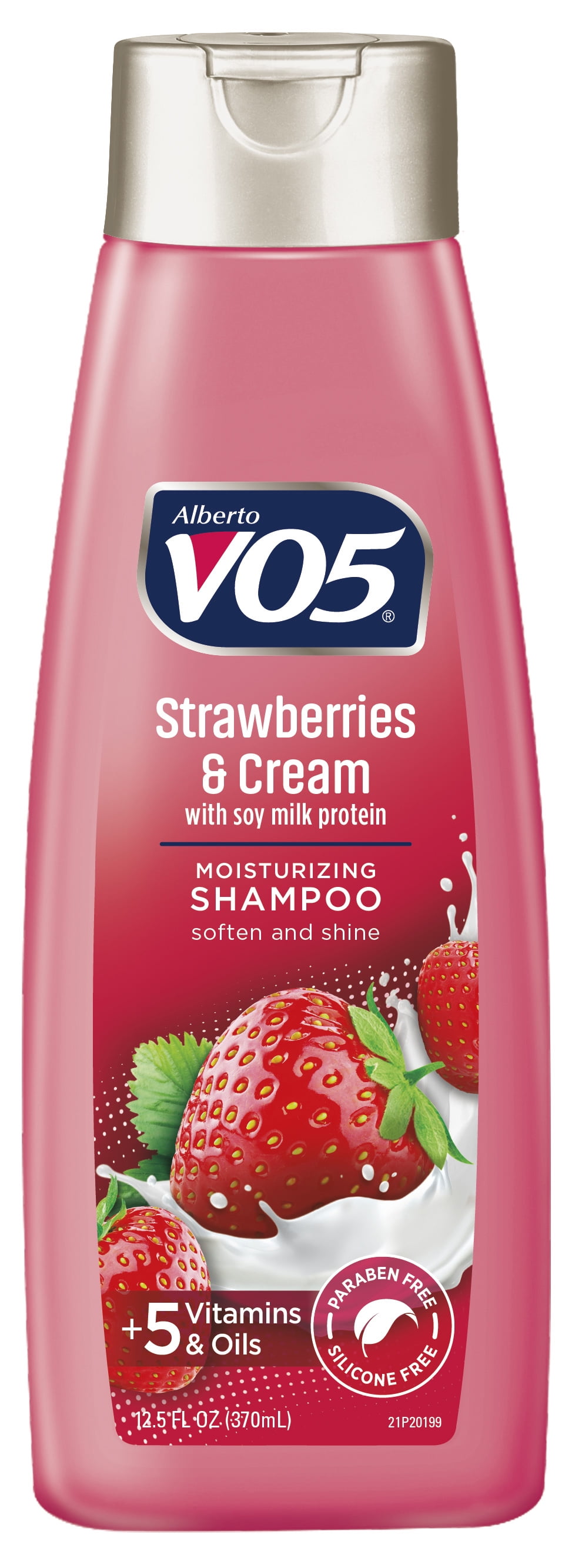 Alberto VO5 Moisture Milks Strawberries & Cream Hair Shampoo, 15 fl oz ...