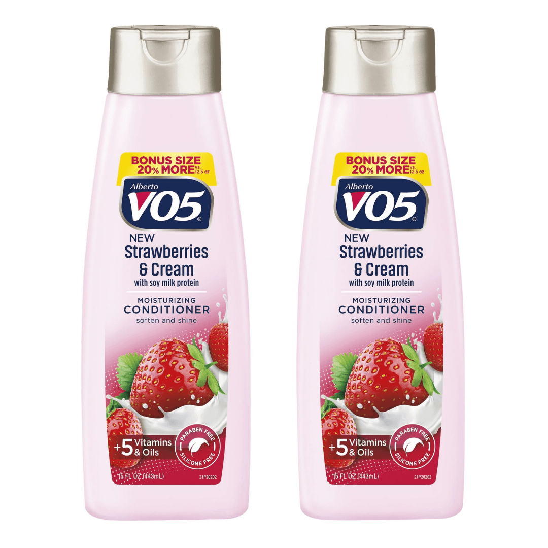 Alberto VO5 Moisture Milks Strawberry and Cream Hair Conditioner, 15 fl oz (2 Pack) - Walmart.com