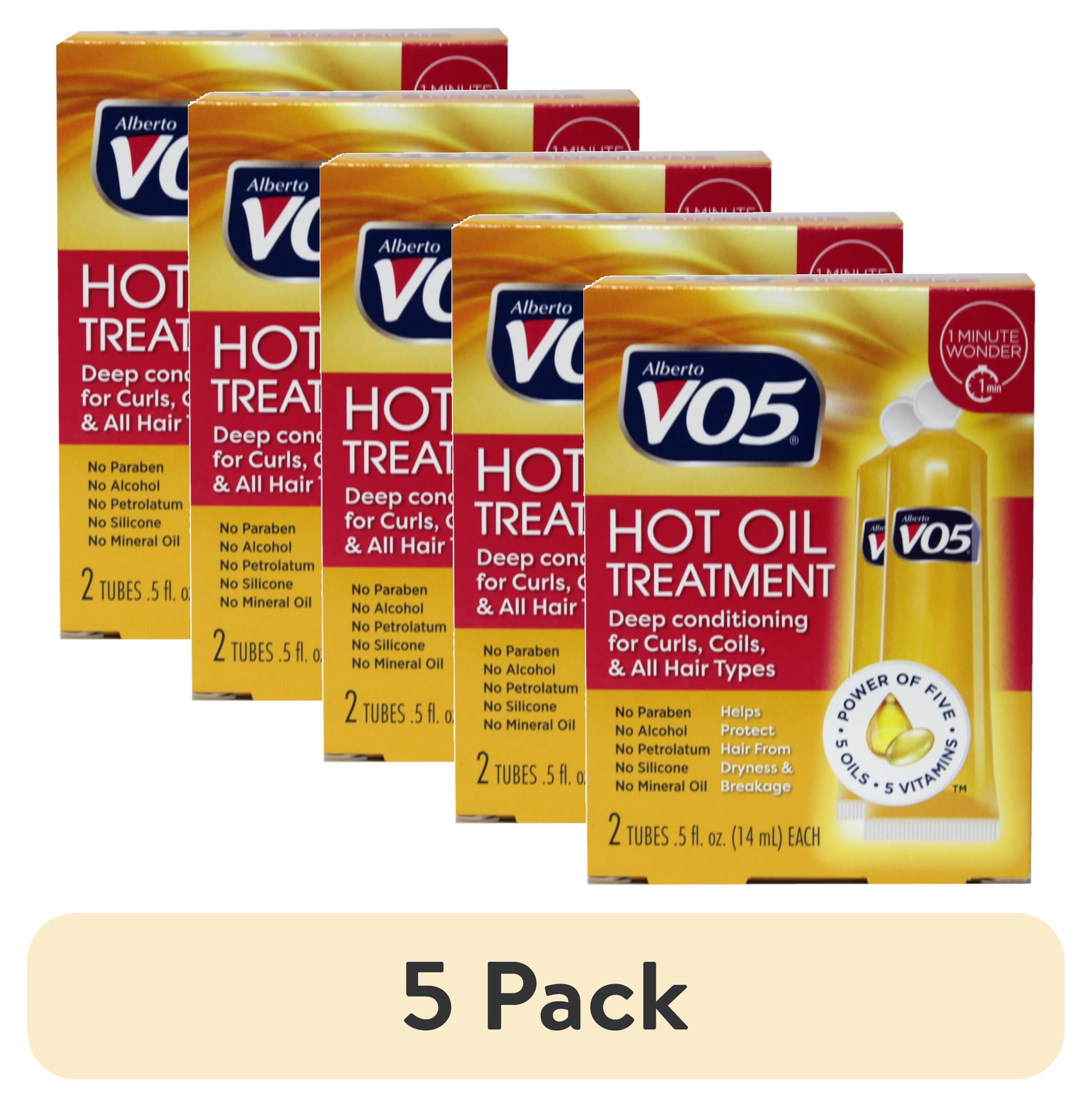 (5 pack) Alberto VO5 Moisturizing Hot Oil Treatment, 0.5 Ounce, 2-Count Tubes - Walmart.com
