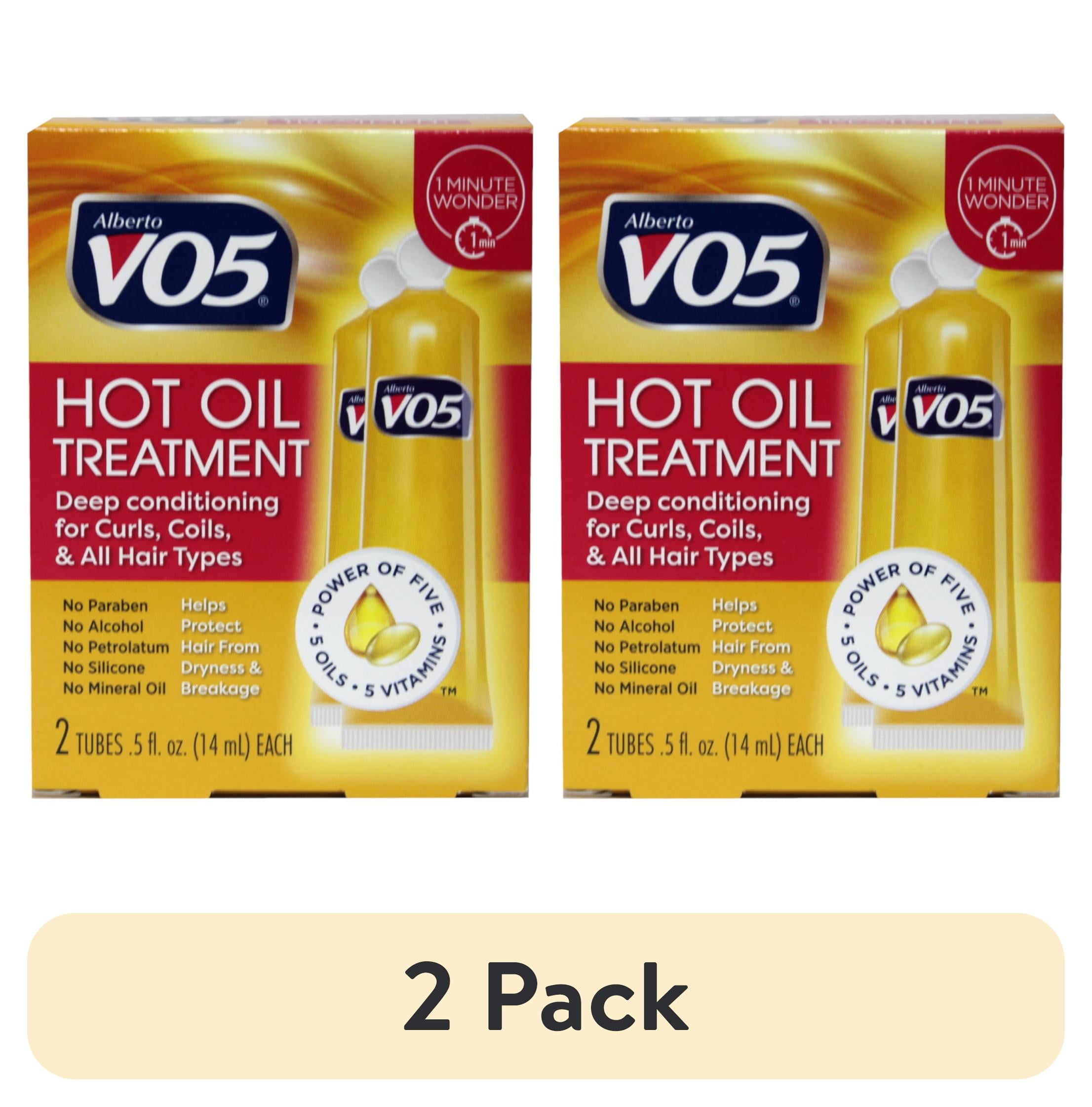 (2 pack) Alberto VO5 Moisturizing Hot Oil Treatment, 0.5 Ounce, 2-Count Tubes - Walmart.com