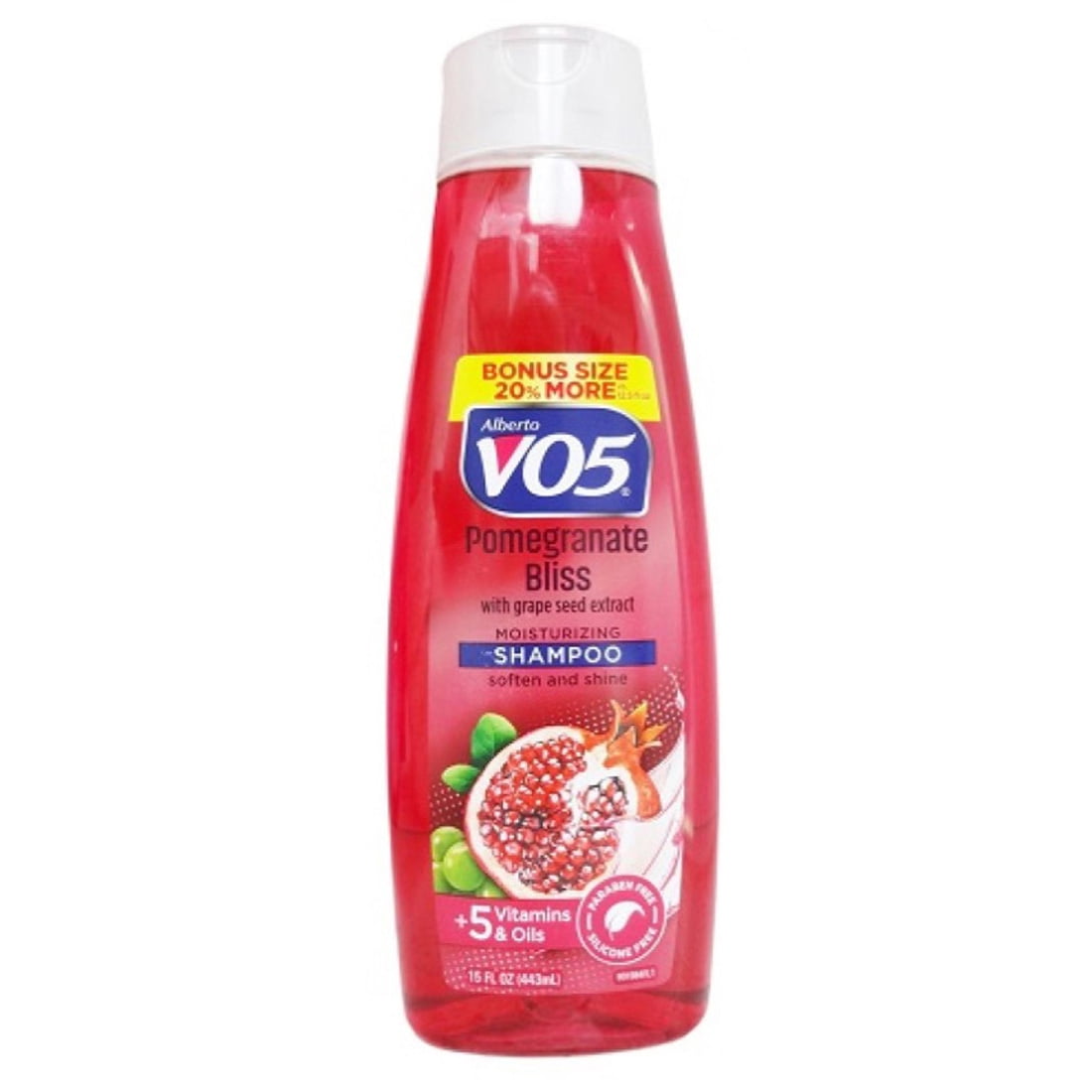 Alberto VO5 Moisturizing Pomegranate Bliss Hair Shampoo, 15 Oz, Pack of ...
