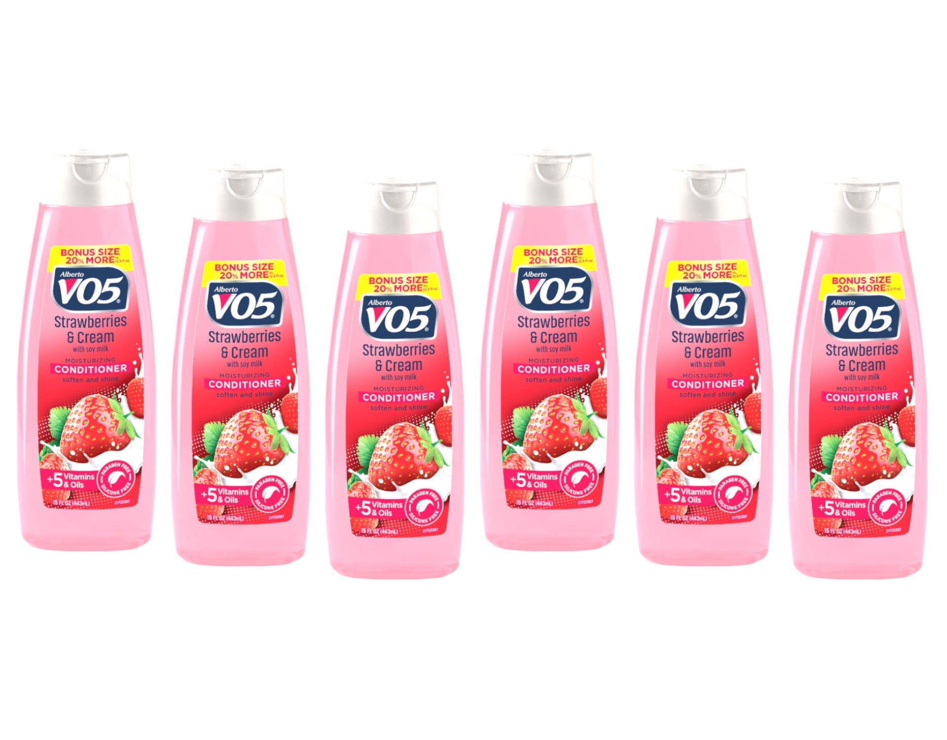 Alberto Vo5 Moisture Milks Moisturizing Conditioner, Strawberries And Cream - 15 Oz, 6 Pack ...