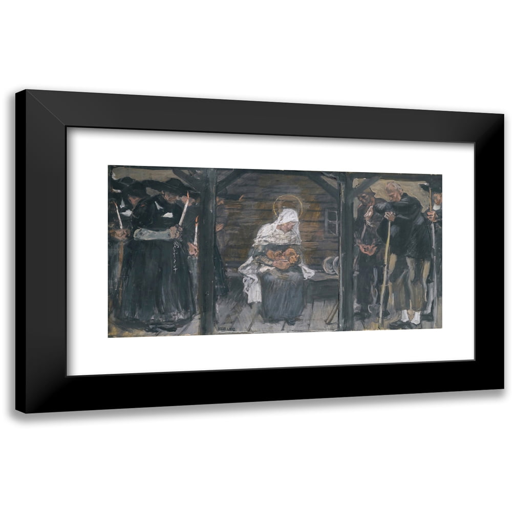 Albin Egger Lienz 24x14 Black Modern Framed Museum Art Print Titled ...